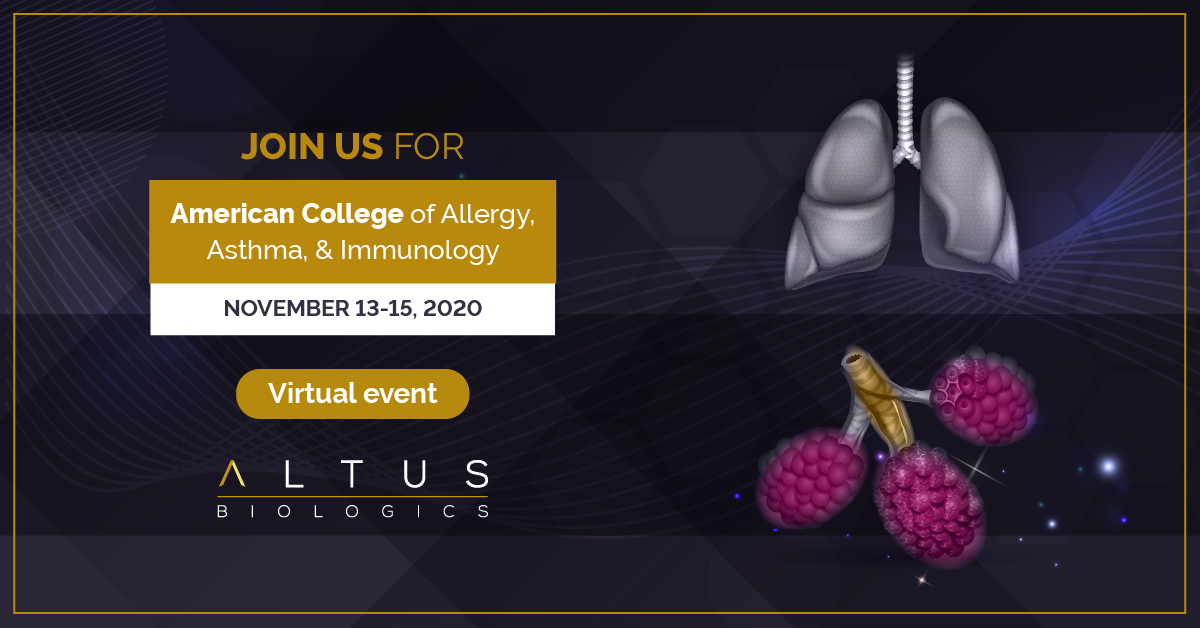 ACAAI Annual Meeting 2020 - Altus Biologics Gastroenterology Solutions