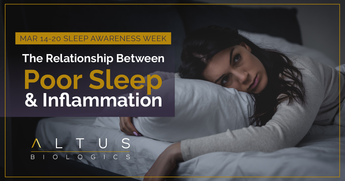 The Relationship Between Poor Sleep & Inflammation- Altus Biologics