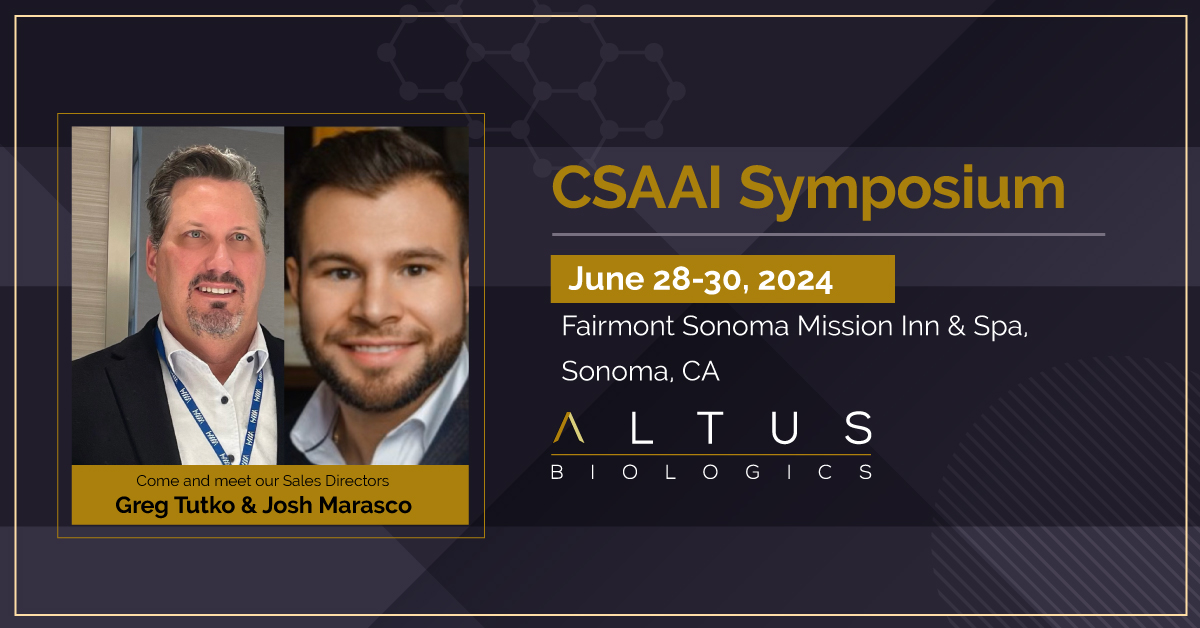 CSAAI Symposium Altus Biologics