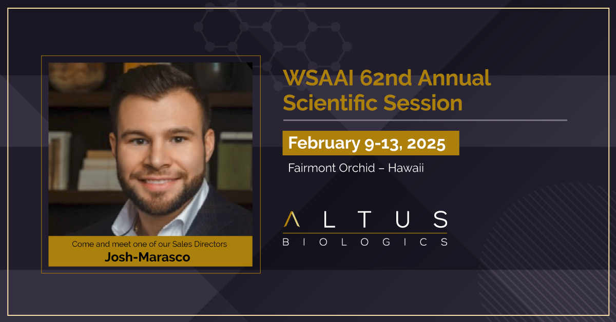 WSAAI 62nd Annual Scientific Session Altus Biologics
